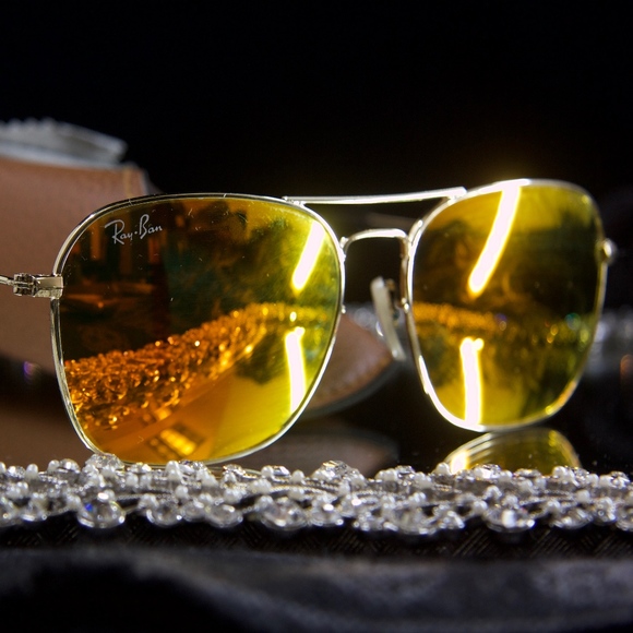 Ray-Ban | Accessories | Ray Ban Malibu Sunset Caravan On Gold Frame ...